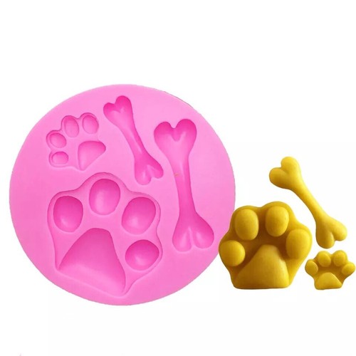 Silicone Paw Bone Mould Mold Chocolate Fondant Sugarcraft DIY Clay ...
