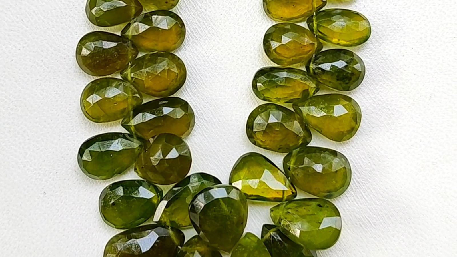 Natural Vesuvianite Idocrase Gems 11x8 to 20x13 mm Pear Cut Briolette 8 ...