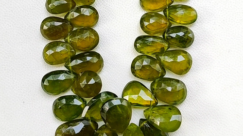 Natural Vesuvianite Idocrase Gems 11x8 to 20x13 mm Pear Cut Briolette 8 ...