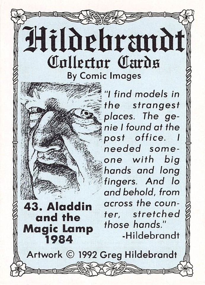 Hildebrandt Collector Cards 1992 #42 Alladin And the magic lamp 1984 | eBay