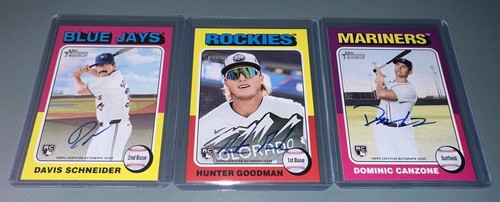 2024 Topps Heritage Real One Auto RC Lot - Goodman, Schneider ...