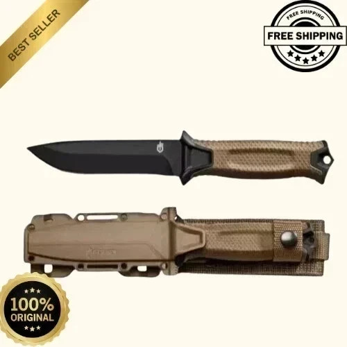 Gerber StrongArm Fixed Blade Knife – Plain Edge, Coyote Brown – New in ...