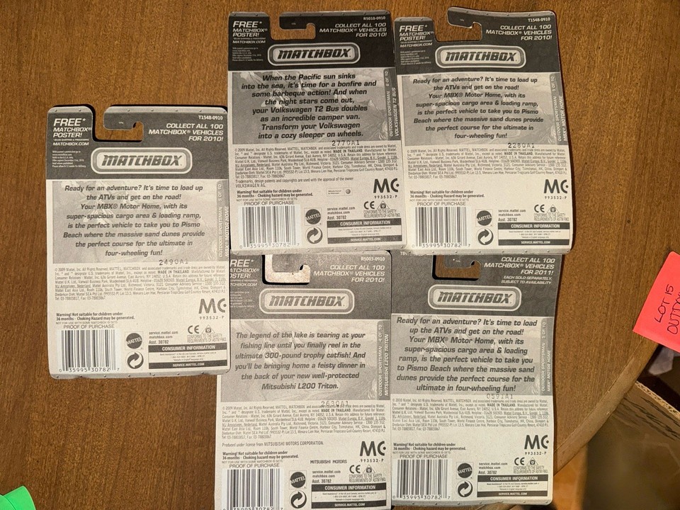 Lot Of 5 Matchbox New In Box Cars Outdoor Adventure Series | eBay