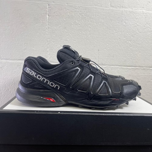 Salomon Speedcross 4 383130 Black Trail Running Shoes Sneaker Lace up ...