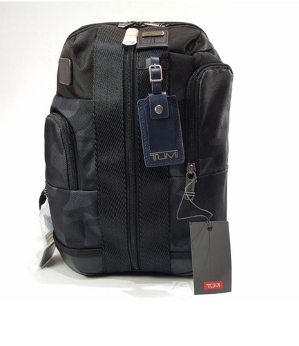 NWT Tumi Higgins Sling bag Navy Camo Replaceable Badge $295 MSRP | eBay