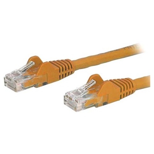 StarTech 1ft Orange Cat6 Patch Cable with Snagless RJ45 Connectors ...