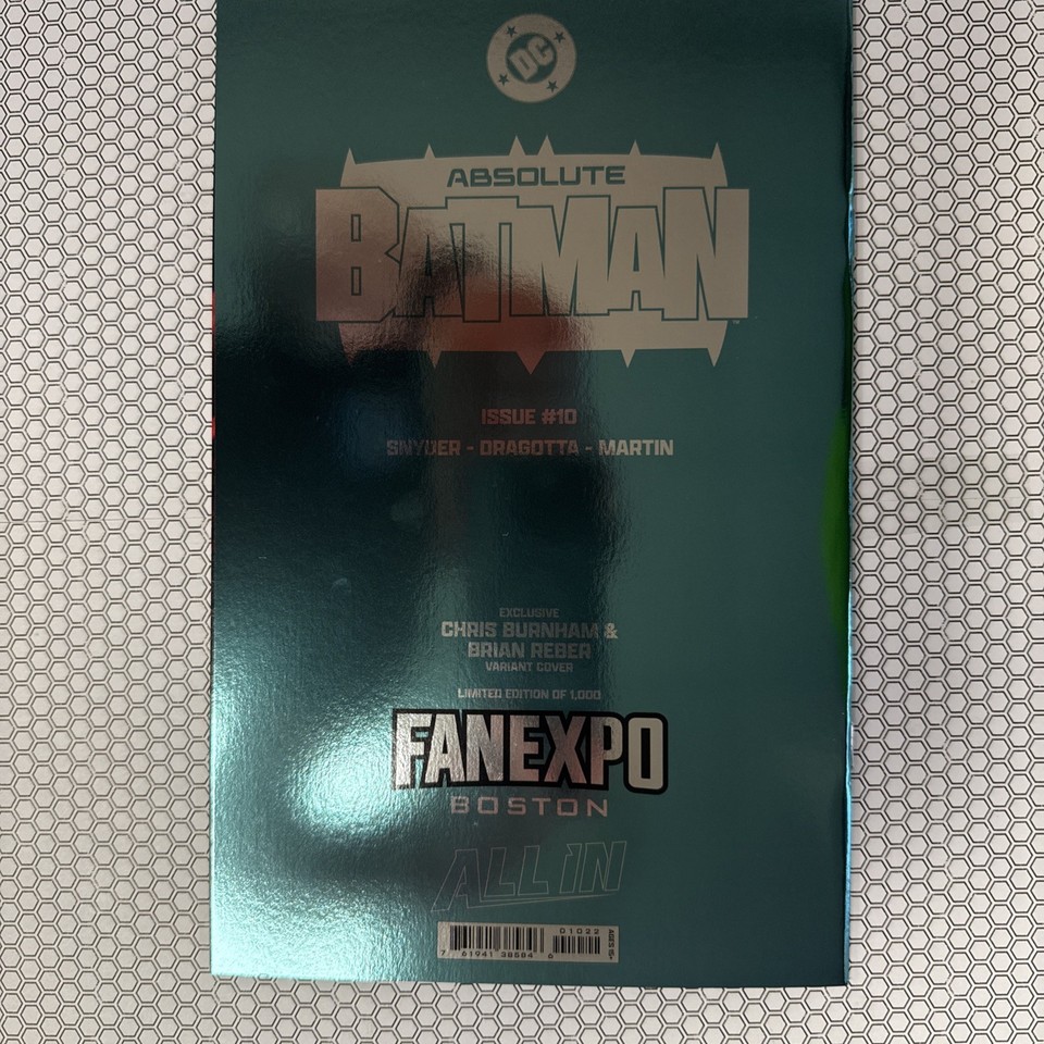 ABSOLUTE BATMAN #10 Fan Expo Variant SIGNED CHRIS BURNHAM & SCOTT ...