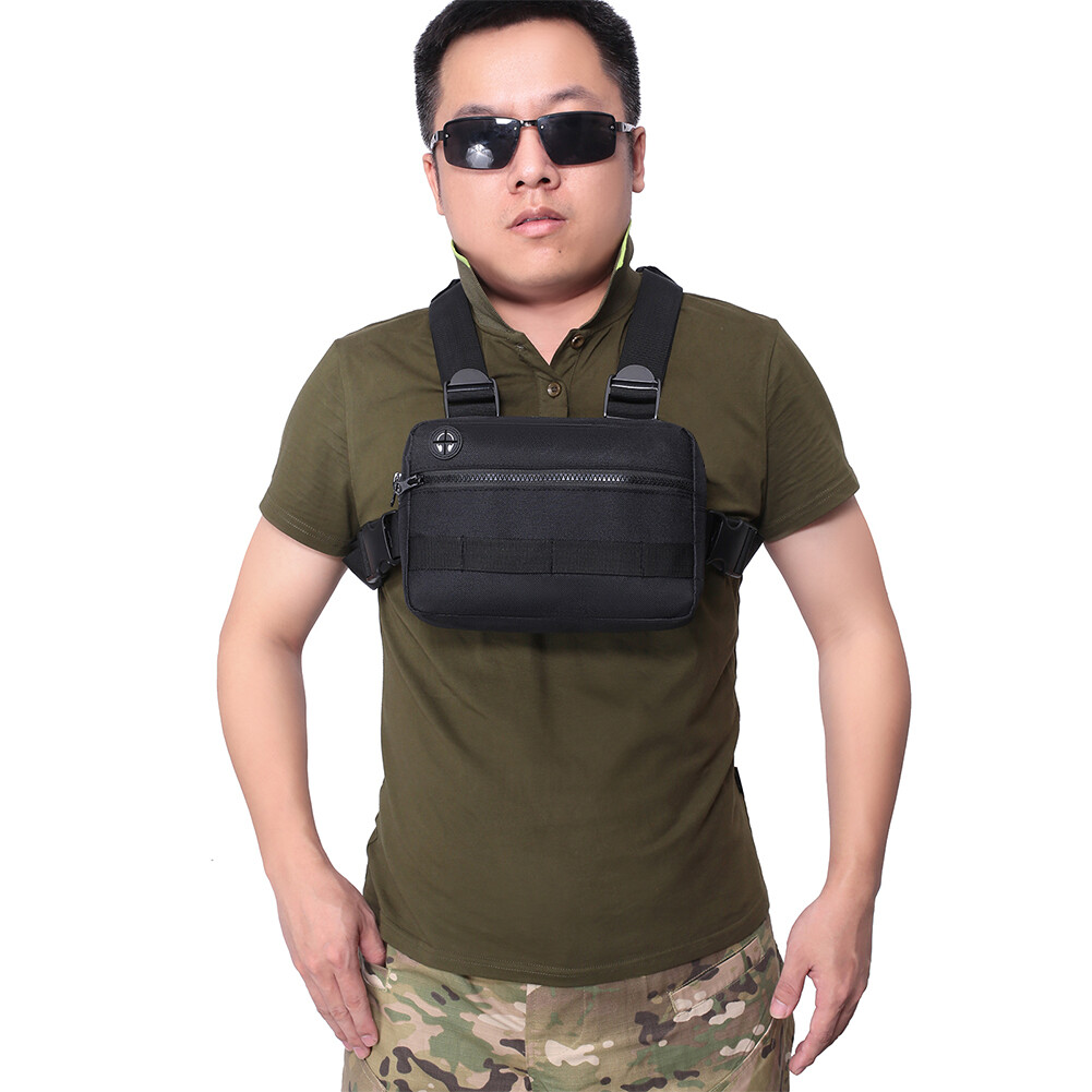 AU Multifunctional Hip Hop Chest Bag with Strap Travel Running Bags ...