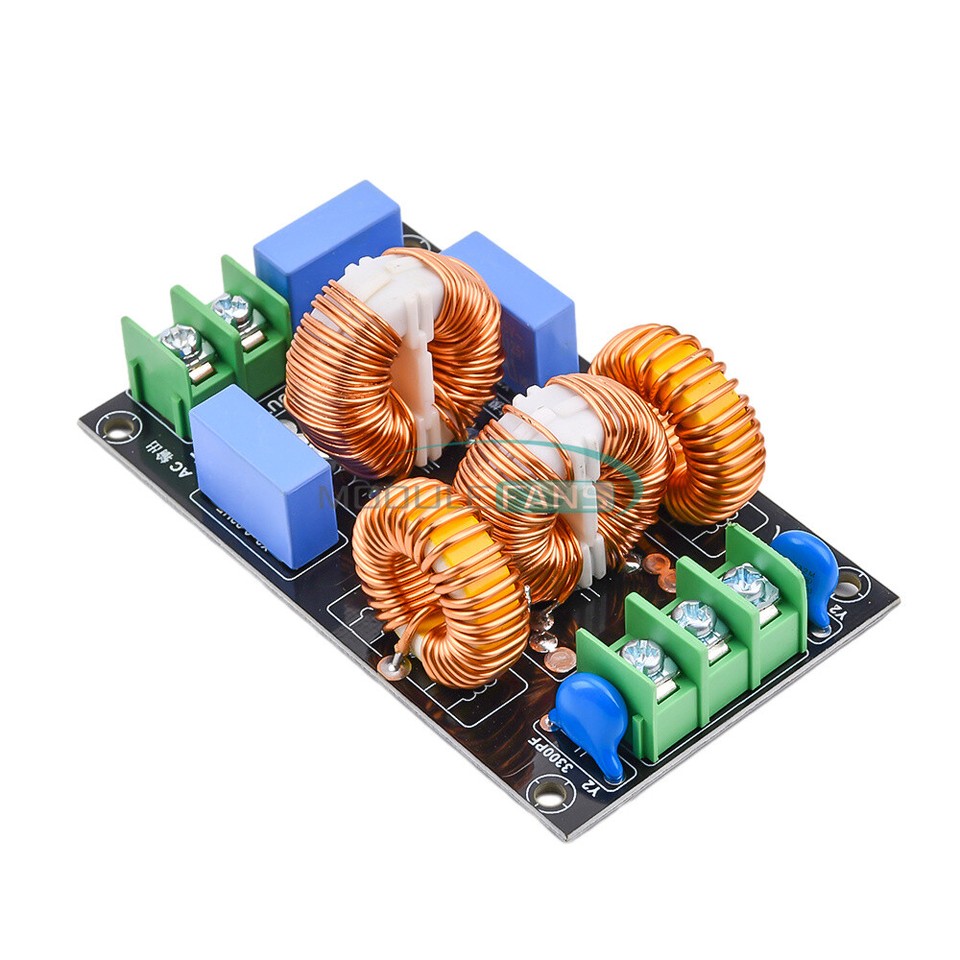 AC110-250V 4/10/20A 3-stage EMI AC Filter Board Audio Power Amplifier ...