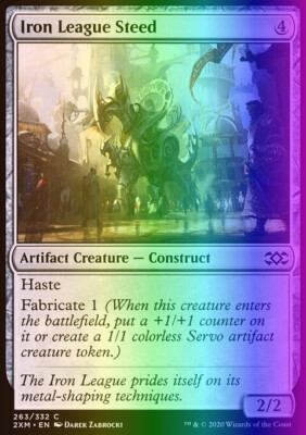MTG Magic the Gathering Iron League Steed (263/415) Double Masters NM ...