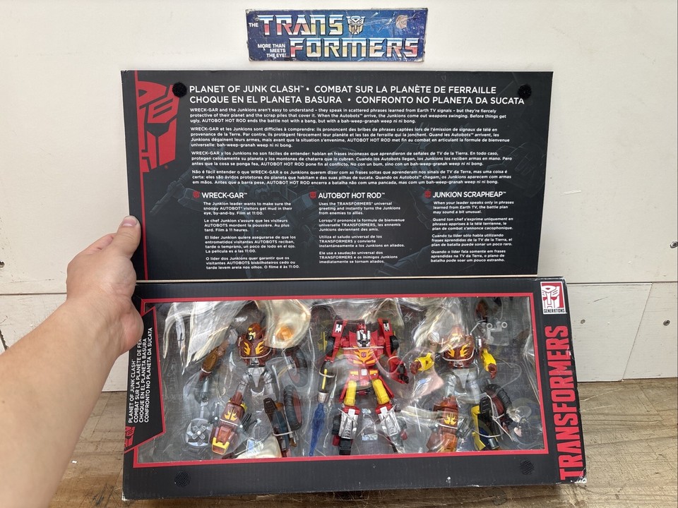 Transformers Hasbro Platinum Edition Planet Of Junk Clash Rodimus Prime ...