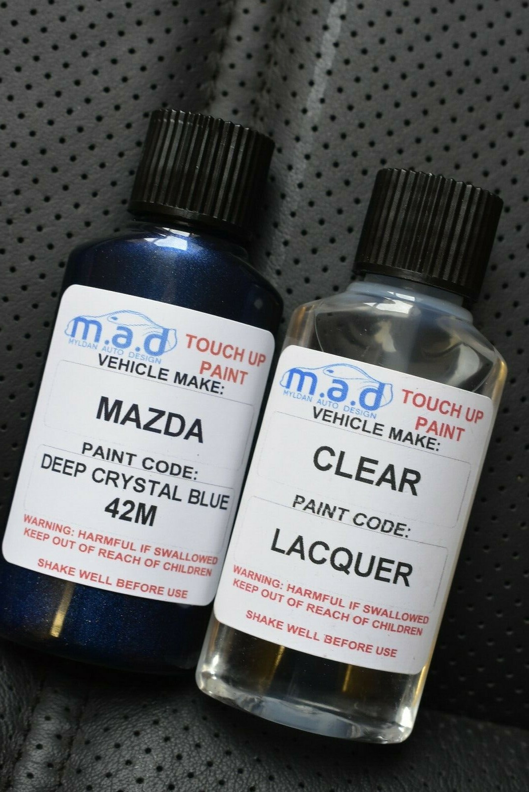TOUCH UP CAR PAINT 30ML BOTTLE FOR MAZDA DEEP CRYSTAL BLUE 42M CX-5 MX ...