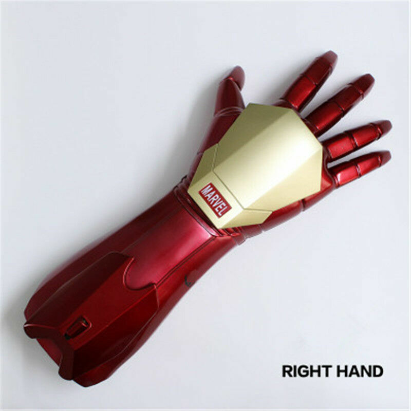 The Avengers Iron Man Stark Gauntlet 1:1 Glove Cosplay LED Light Hand ...