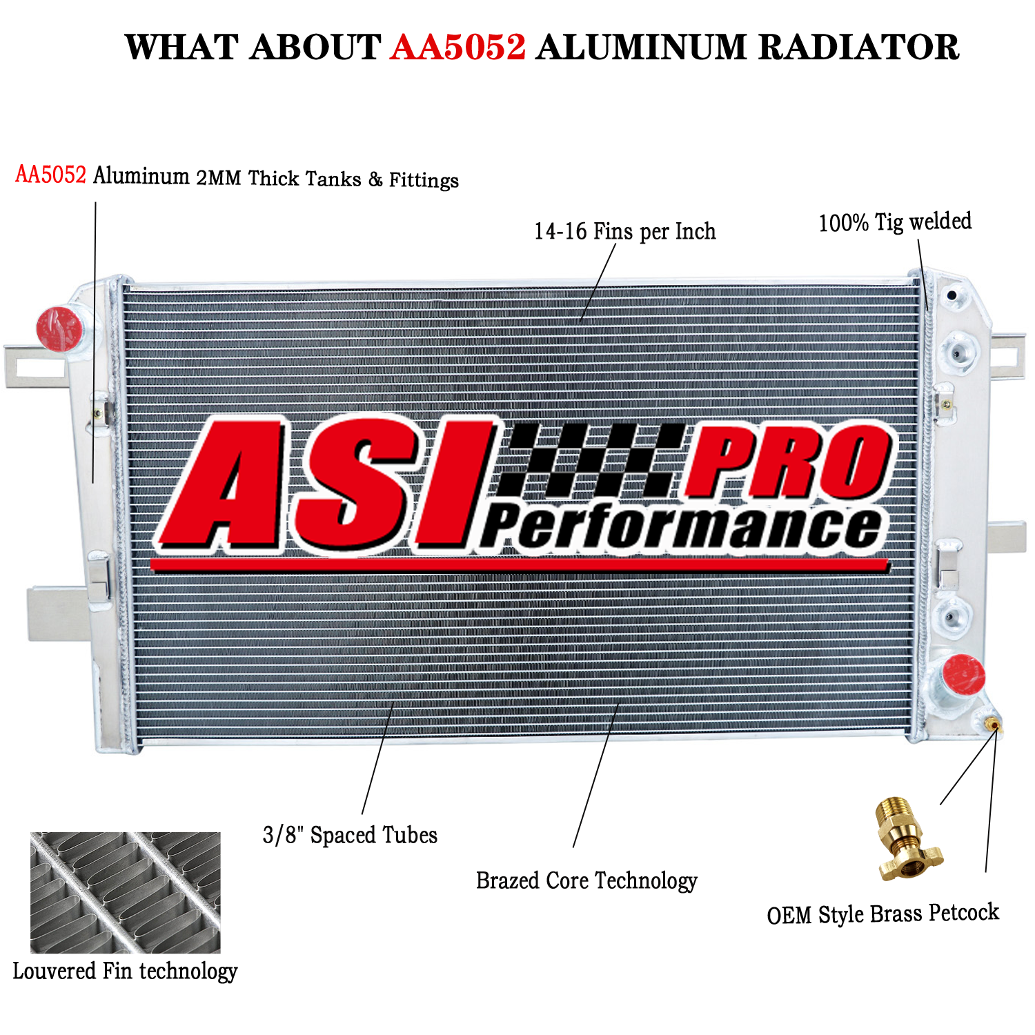 4 Row Radiator for 2001-2005 Chevy Silverado 2500 3500 Duramax 6.6L ...