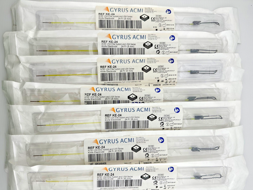 Lot of 7 Gyrus ACMI USA Elite Knife Electrodes Ref KE-24 | 24 Fr 8 mm ...