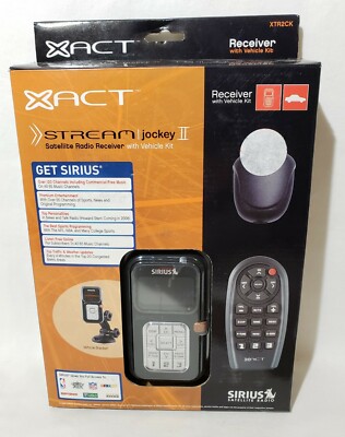 New Sirius satellite radio receiver XACT Stream Jockey-2-II with car ...