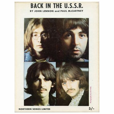The Beatles 1968 Back In The USSR Northern Songs UK Sheet Music | eBay