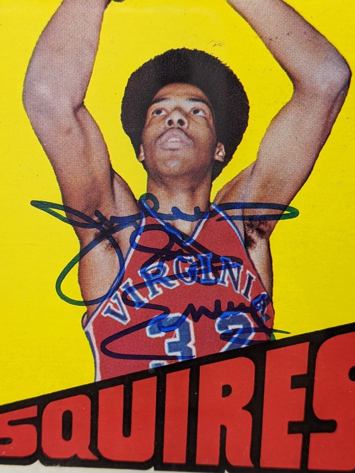 1972 Topps JULIUS ERVING Signed Basketball Rookie Card PSA/DNA Auto ...