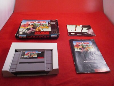 Monopoly (Super Nintendo Entertainment System SNES) COMPLETE w/Box ...