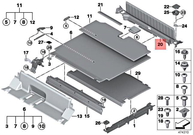 Genuine BMW X5 M F15 F85 X5 25d 25dX Loading Sill Cover Black ...