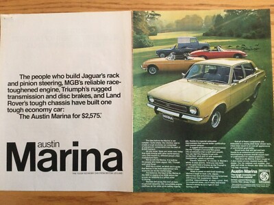 AH01 Advertisement Austin Marina $2575 April 1973 2 pages | eBay
