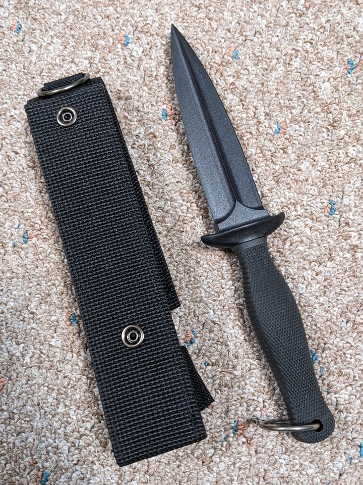Custom Knife Dagger Spear Point Fixed Blade Tactical 9.5" with nylon ...