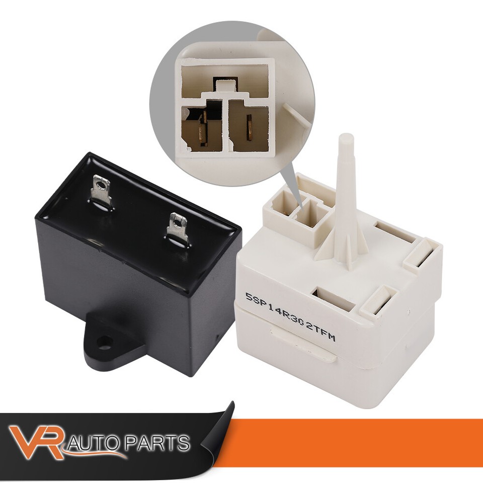 Refrigerator Compressor Start Relay & Capacitor For Kenmore Whirlpool ...