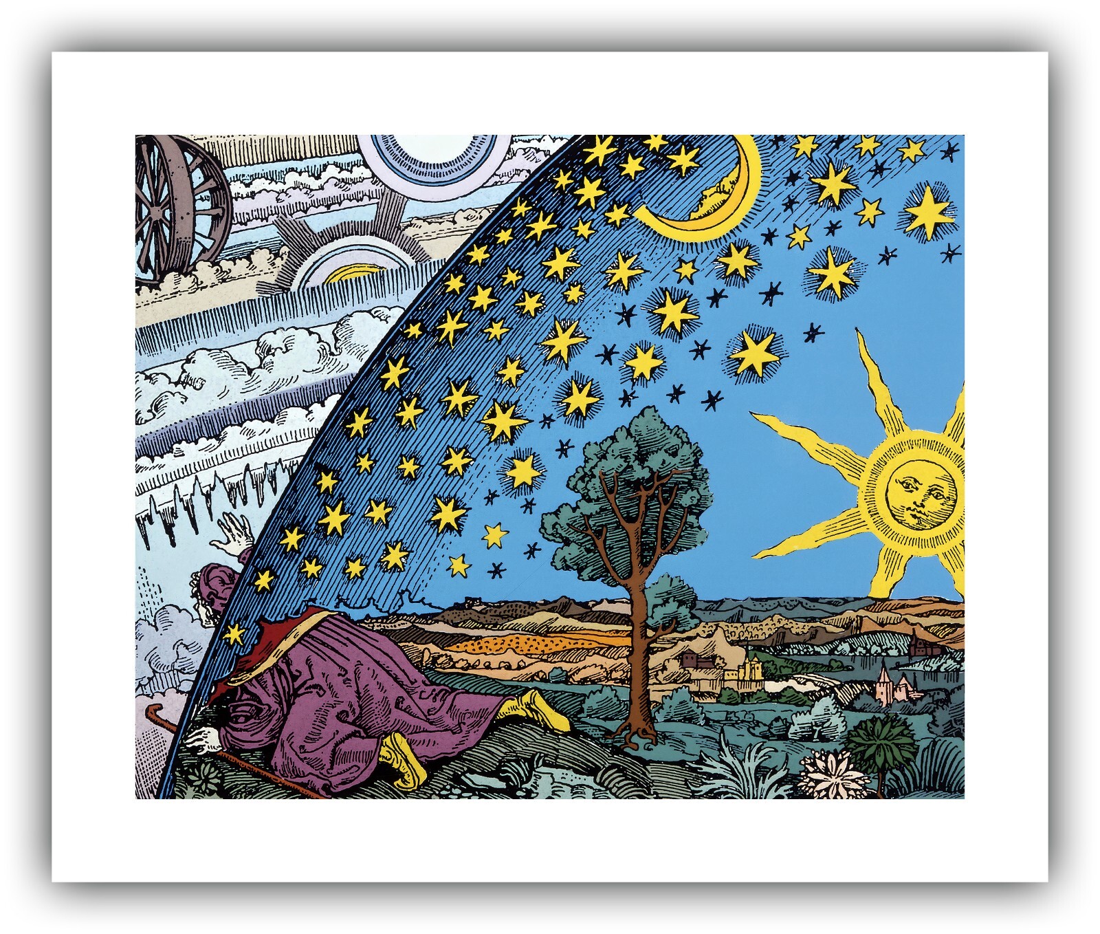 Unidentified Artist : "The Flammarion Engraving" (1888) - Giclee Fine ...