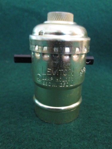 Push Thru Brass Colored Lamp Socket by LEVITON | eBay