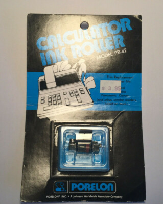 Calculator Ink Roller Model PR-42 Porelon brand fits models listed on ...