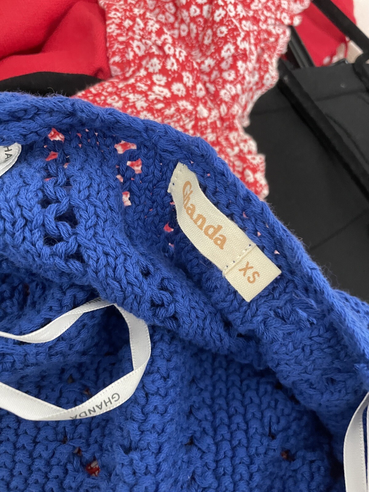 Ghanda Blue Top Knit Size Xs | eBay