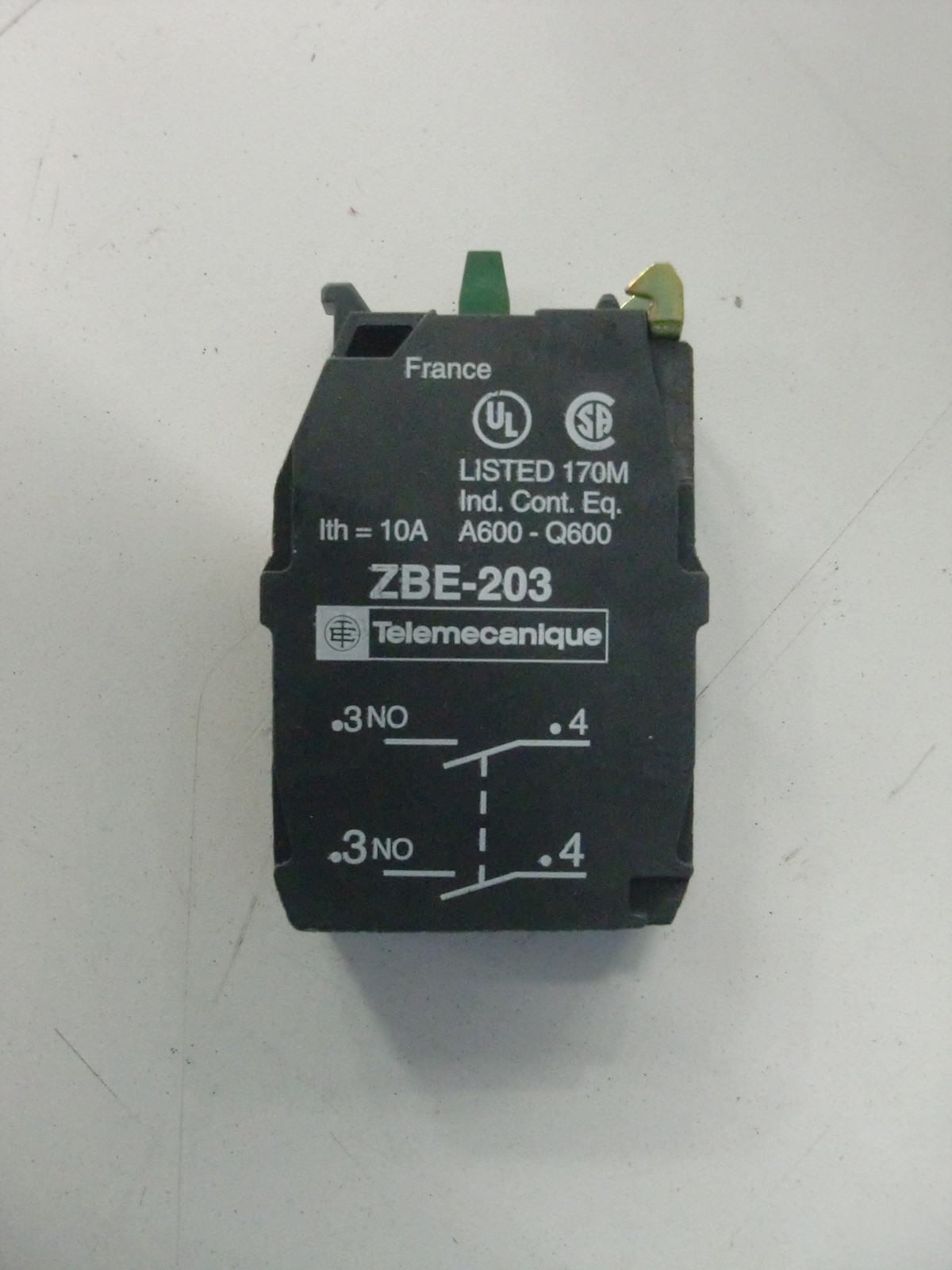 TELEMECANIQUE CONT BLOCK ZBE-203 | eBay