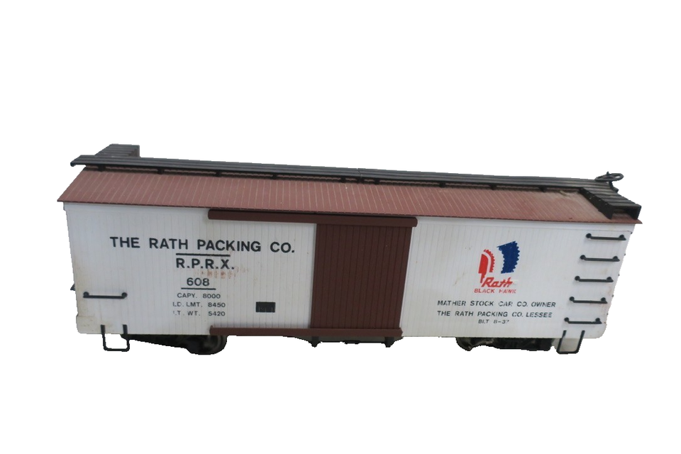 Bachmann Big Haulers G Scale The Rath Packing Co RPRX 608 Black Hawk ...