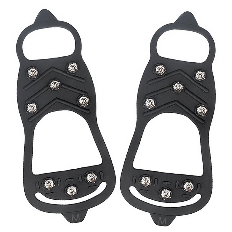 1 Pair Outdoor Snow Cleats Anti Skid Shoe Covers TPE Metal Material ...
