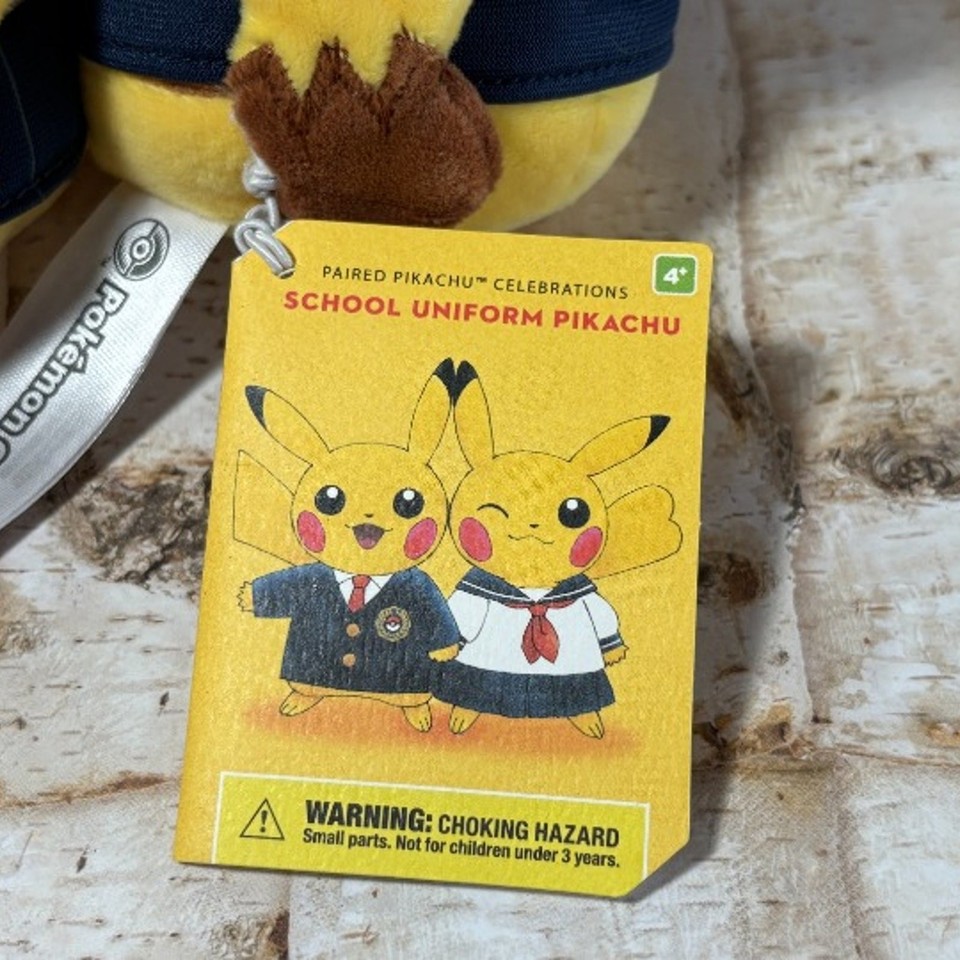 Paired Pikachu Celebrations Plush (2016 School Uniform Edition) -Japan ...