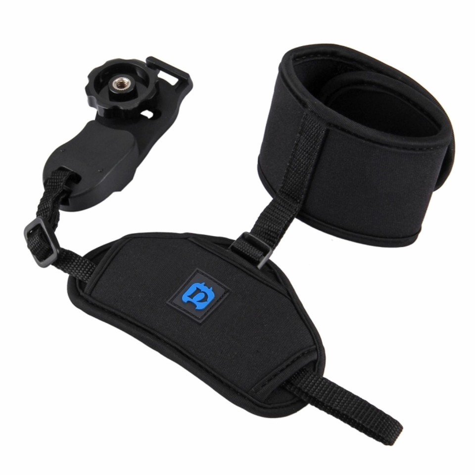 Neoprene Hand Grip Wrist Strap with 1/4 inch Screw Plate for SLR / DSLR ...