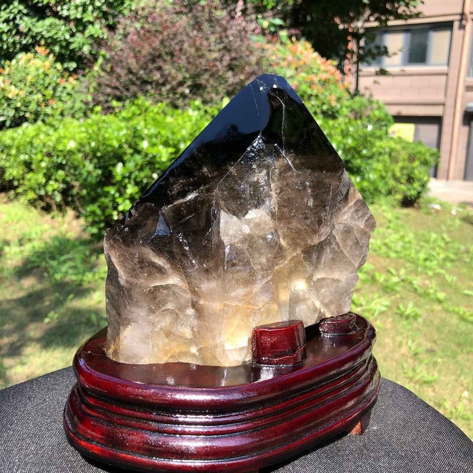 7.56LB Natural Dark tea quartz Crystal Specimen Reiki Mineral Add ...