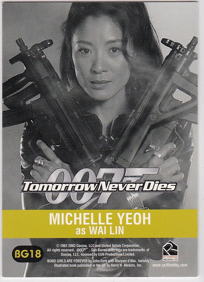 WOMEN OF JAMES BOND IN MOTION BOND GIRLS ARE FOREVER BG18 MICHELLE YEOH ...