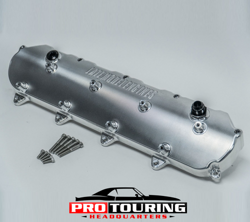 LME GM Gen 5 LT Tall Billet Valve Covers Dry Sump Single Fill Round ...