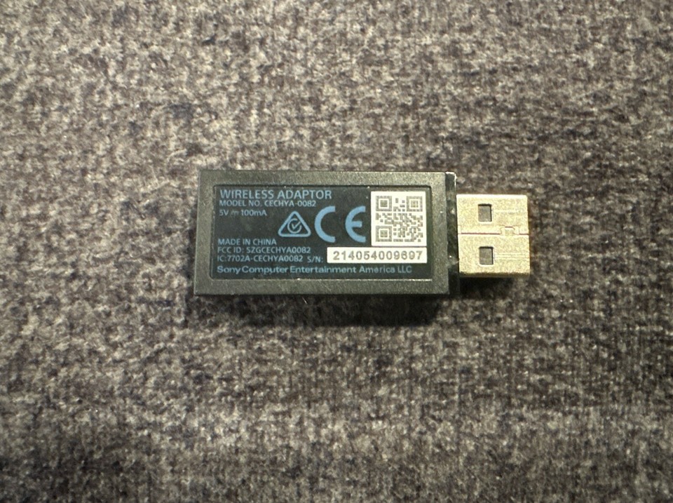 Official Sony Playstation USB Wireless Dongle Gold Headset Adapter ...