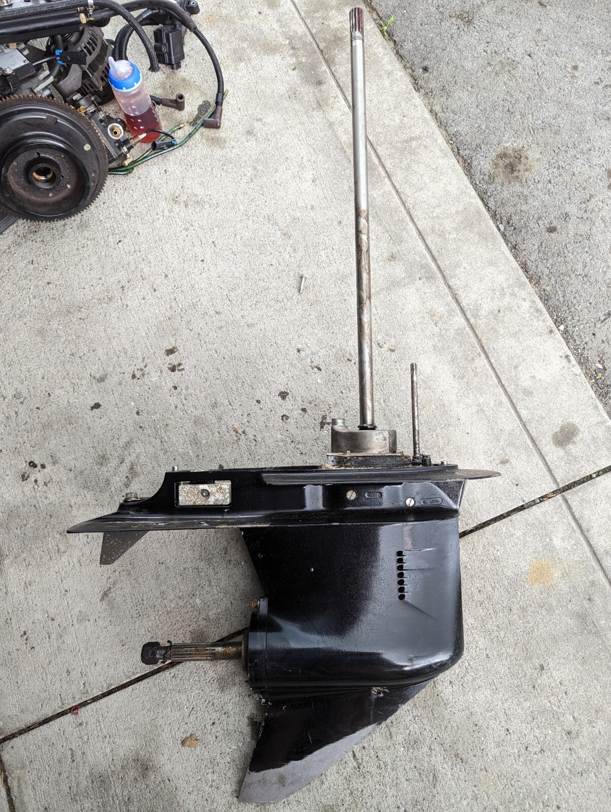 Mercury OPTIMAX Lower Unit 25" 75 90 115 125 HP EXTRA LONG shaft XL | eBay