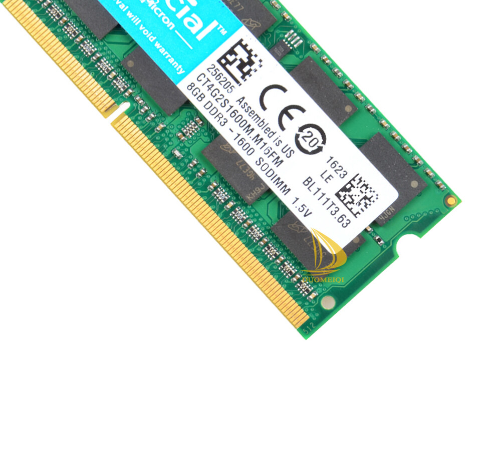 Crucial 8GB 2Rx8 PC3 12800S DDR3 1600 1.5V 204PIN SODIMM Laptop Memory ...