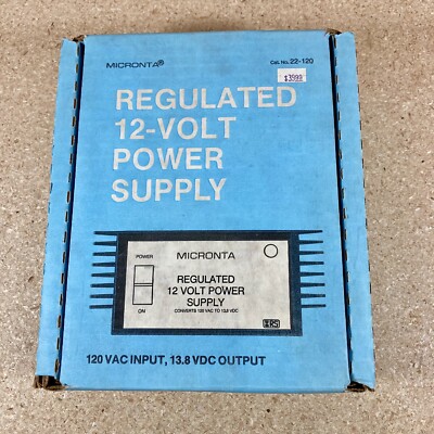 DC Power Supplies - Micronta Regulated 12 Volt Power Supply