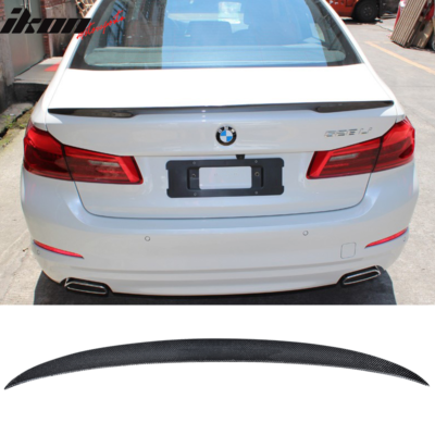 Fits 17-22 BMW G30 5 Series M Style Trunk Spoiler Deck Lip Wing Carbon ...