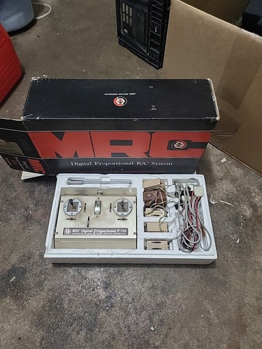 Vtg 1972 MRC F-710 Futaba Radio Control Transmitter Receiver Servos Box ...