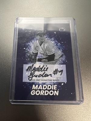 2025 Onit Penn State Women’s Softball Maddie Gordon AUTOGRAPH AUTO 27/ ...