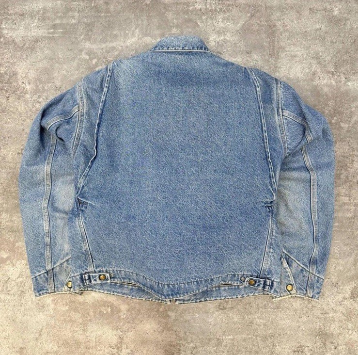 Carhartt Detroit Denim Jacket j110dst Made in USA L Vintage Japan | eBay