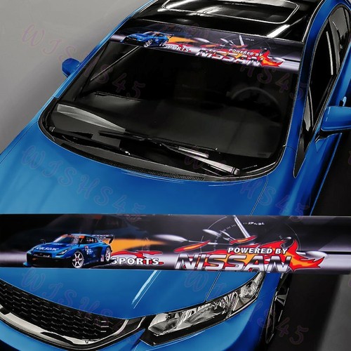 Front Window Windshield Color Vinyl Banner Decal Sticker For NISMO GT-R ...