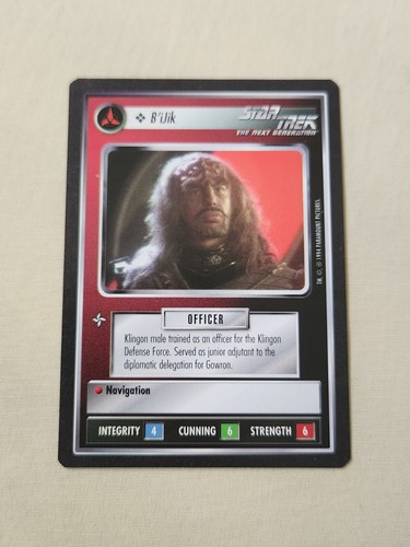 Star Trek CCG Premiere black Border limited B'ijik Officer | eBay