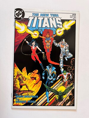 THE NEW TEEN TITANS #1/ GEORGE PÉREZ COVER/ NIGHTWING STARFIRE/ DC ...